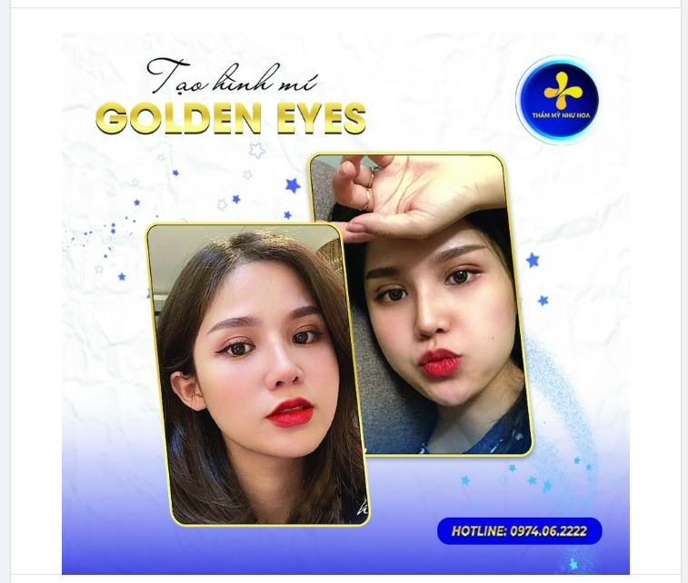 TẠO HÌNH MÍ GOLDEN EYES – MÍ XINH SANG – CHUẨN TỈ LỆ VÀNG